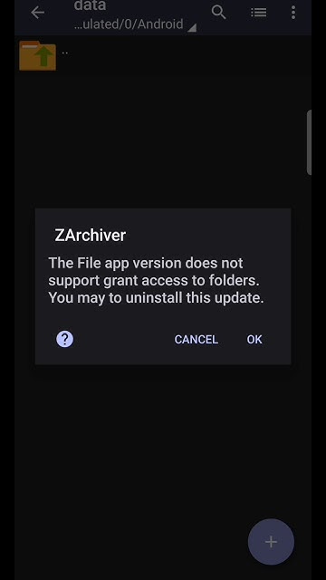 Zarchiver Data Obb Files Not Access Problem Solve | The File App Version Does Not Support ...