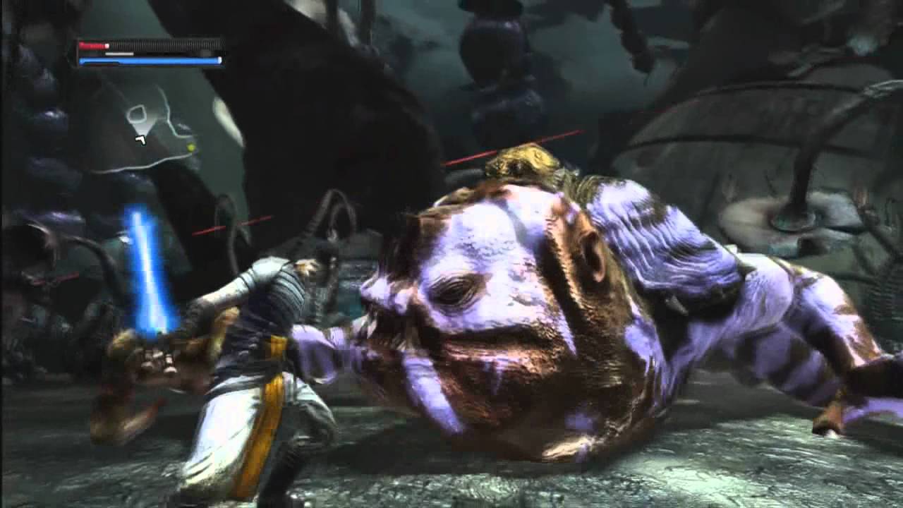 Let's Play Starwars the Force Unleashed part 16 (The Bull Rancor) - YouTube
