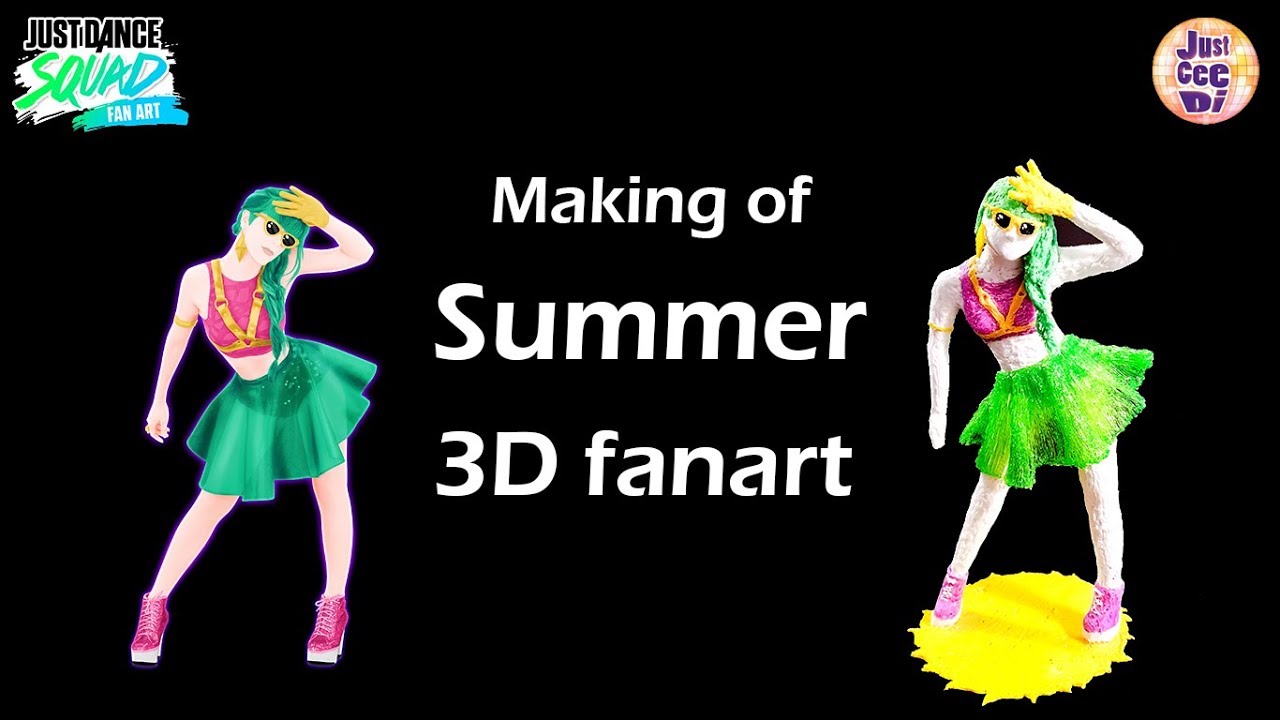 Just Dance 2015 - Summer - Making of a 3D fanart - YouTube