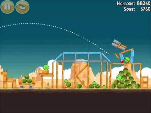 Official Angry Birds Walkthrough Ham 'Em High 13-4 - YouTube