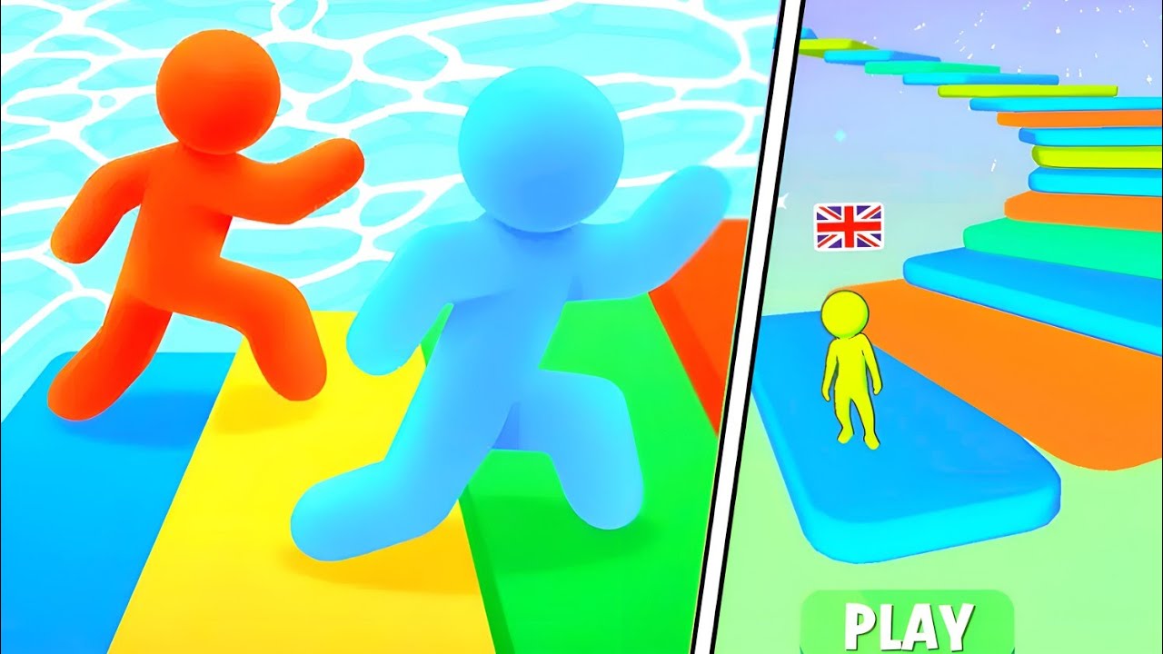 Fun Race: Stairs Run 3D Games All Levels 1 -5 Gameplay | Top Gaming ...