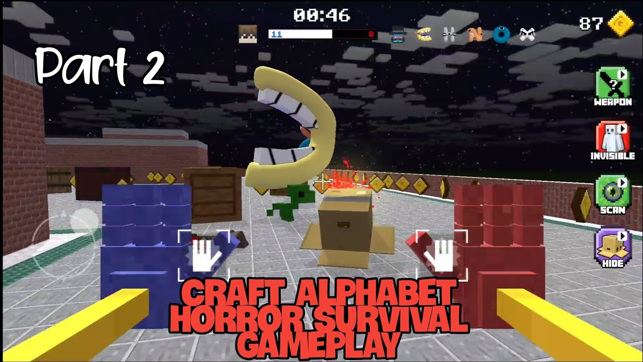 Craft alphabet horror survival gameplay part 2 walkthrough game review ...
