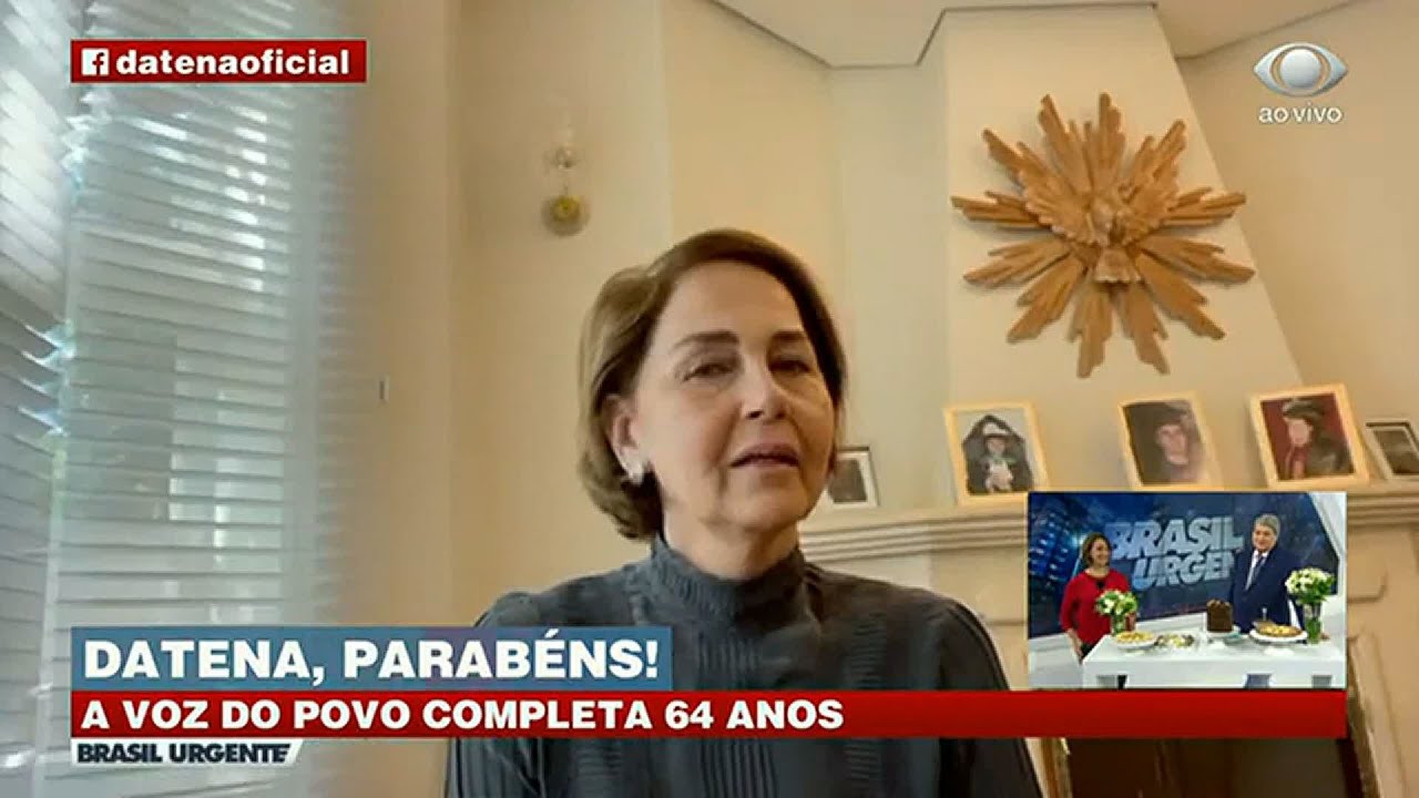 ESPOSA E FILHOS PRESTAM HOMENAGEM AO DATENA | BRASIL URGENTE - YouTube