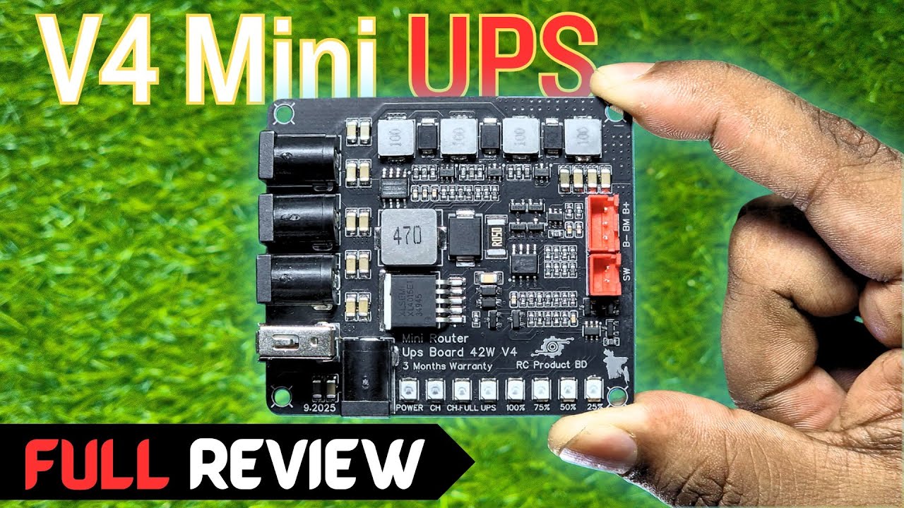 Mini UPS V4 Review: RC Product BD's Latest Innovation। Router ONU UPS ...