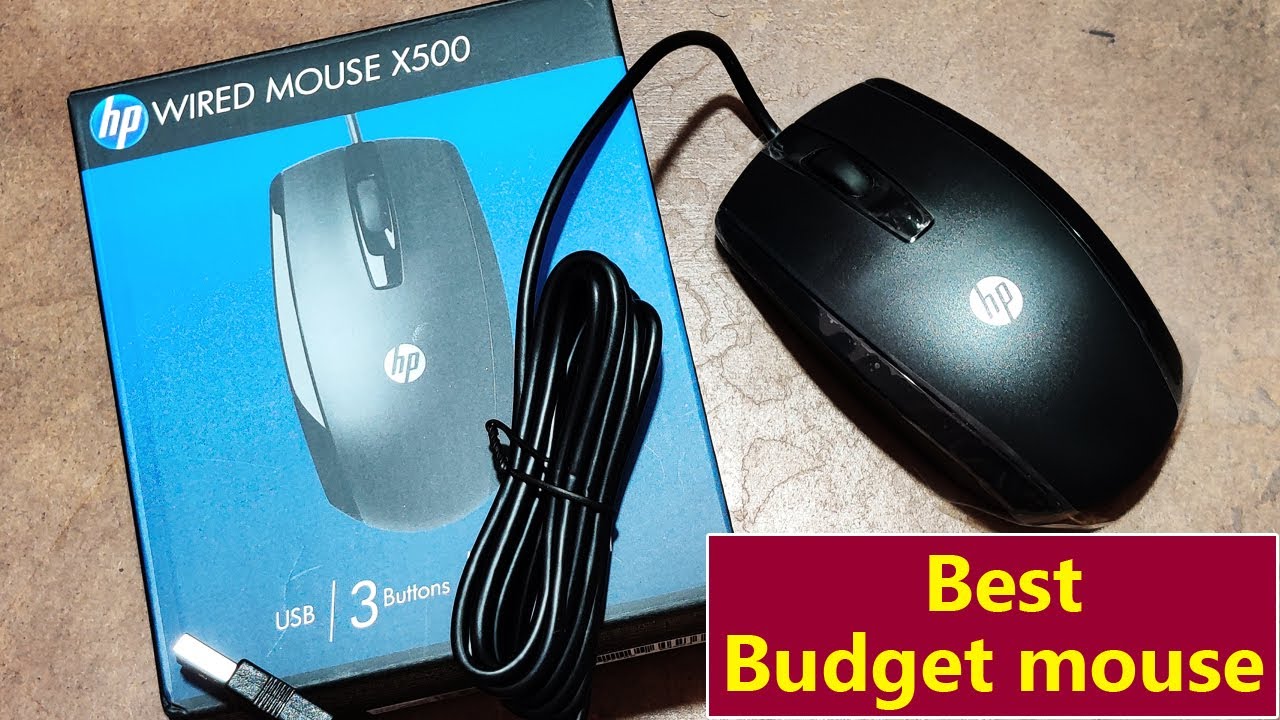 HP USB X500 Wired Optical Sensor Mouse Unboxing & Review || Best Budget ...