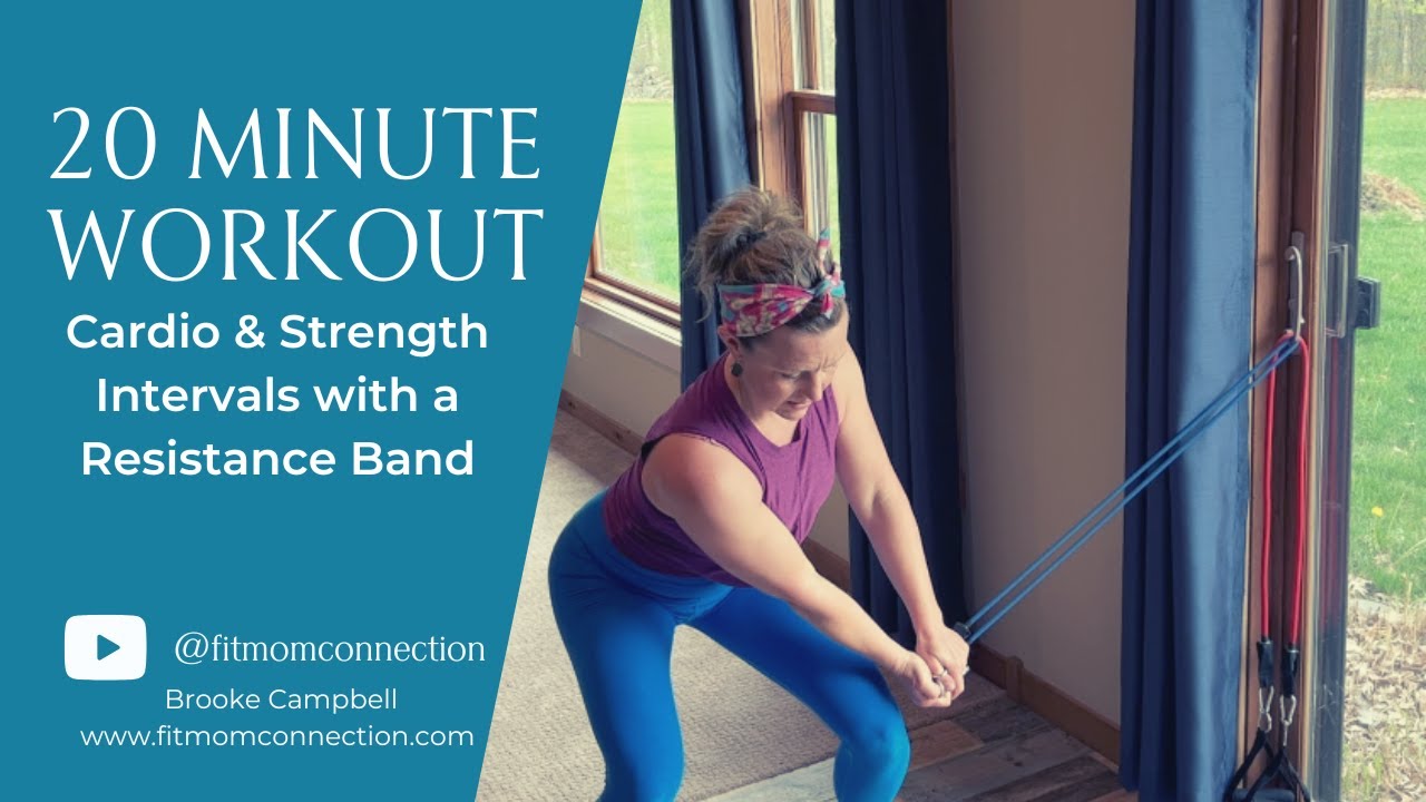 20 Minute Workout: Cardio and Strength Intervals with a Resistance Band ...