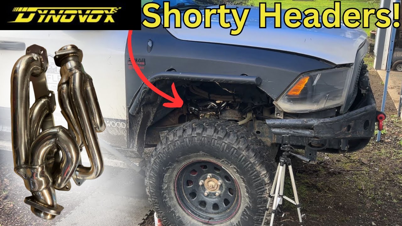 How To Install Ram 1500 Shorty Headers + Before & After Sound ...