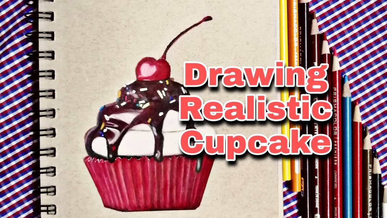 Time-lapse Drawing Realistic Cupcake with Prismacolor Pencils | How to ...