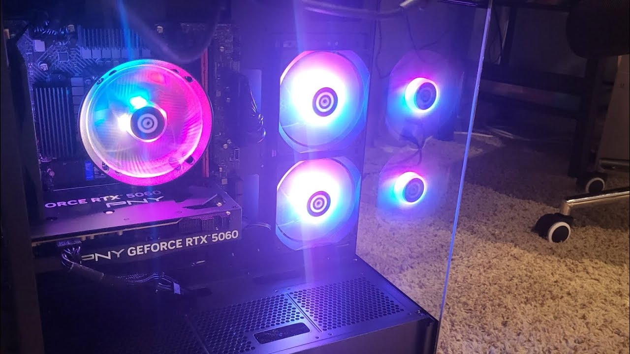 Cyberpowerpc first boot up 2025 - YouTube