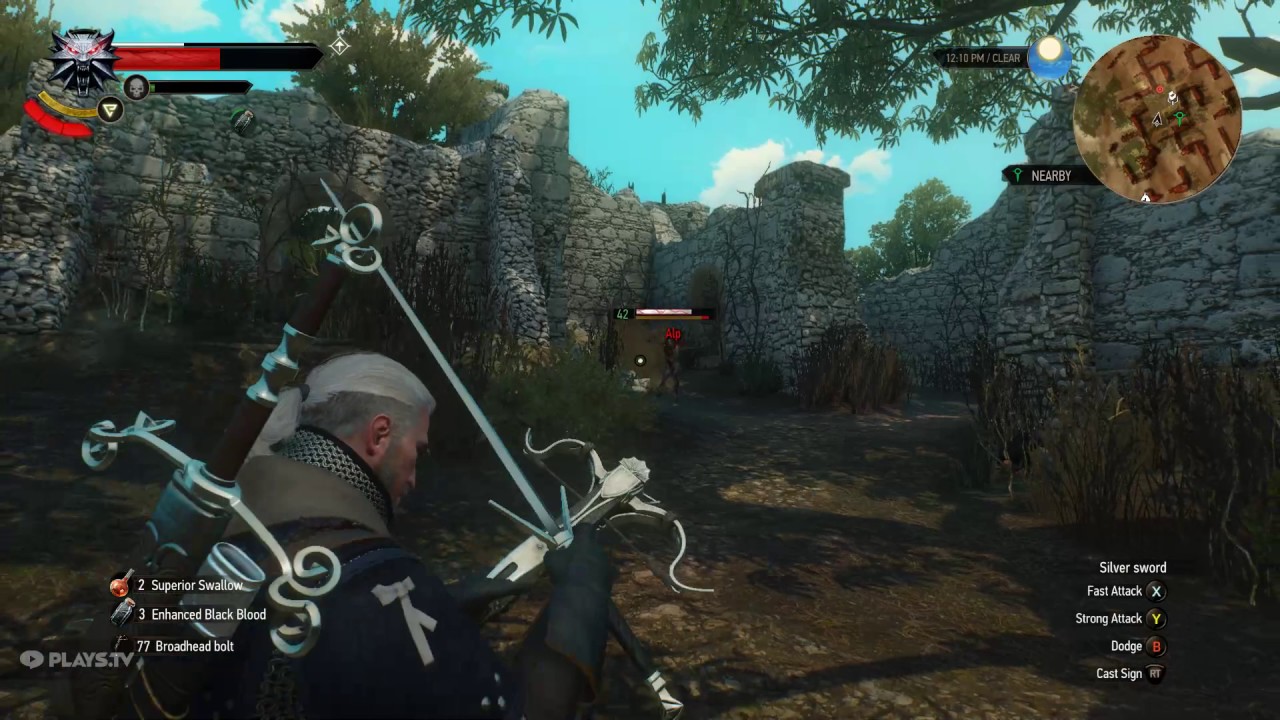 The Witcher 3 - Fight with Alp - YouTube