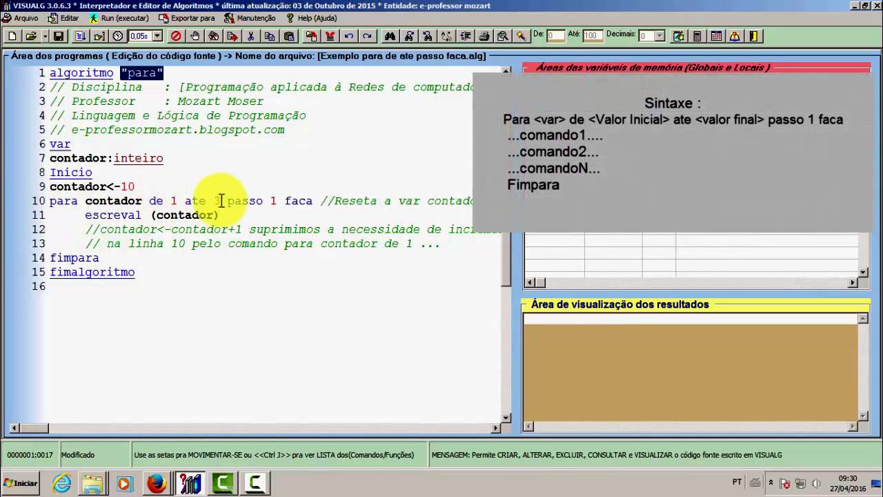 Estruturas De Repetição Visualg - RETOEDU