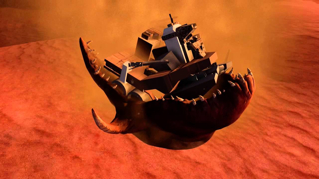 Halo 5: Guardians - Giant Sandworm Easter Egg on The Rig - YouTube