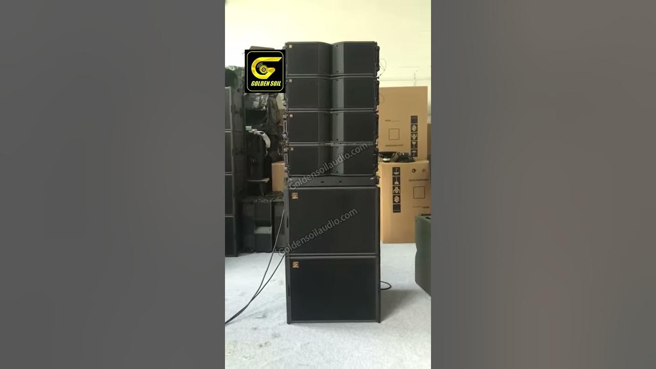 KR208 double 8 inch line array speaker - YouTube
