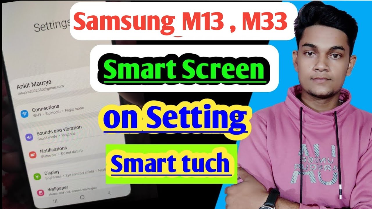 Samsung M13 smart screen on setting/samsung m13 setting/lift to wake ...