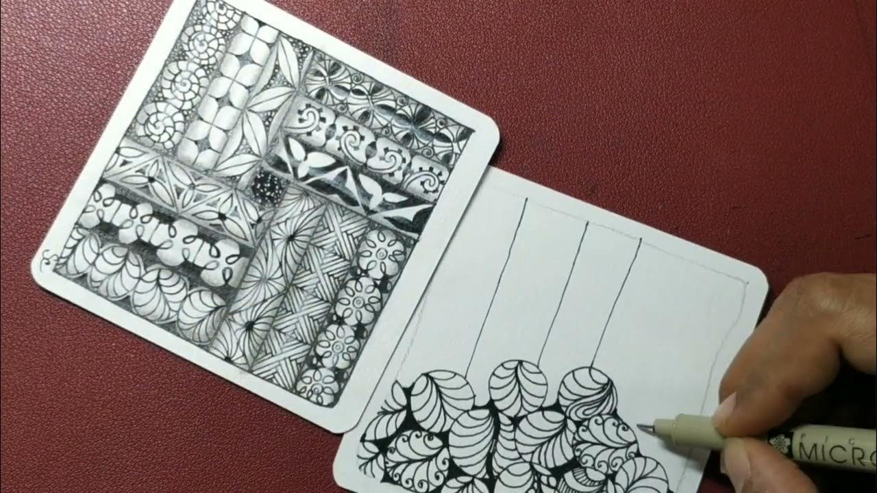 Zentangle Fragments - (7) - YouTube