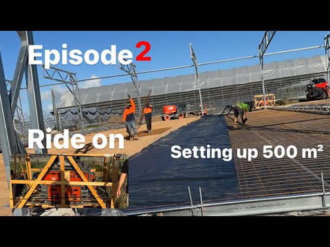 New series, episode two New ride on machine and setting up 500 m² in 3 ...