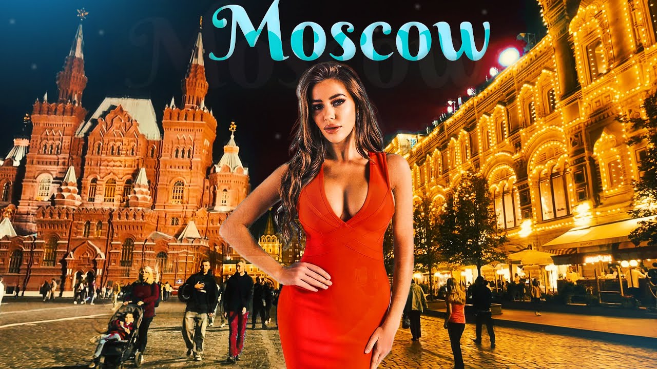 ️ BEAUTIFUL RED SQUARE, MOSCOW 🌸 NIGHTLIFE WALKING TOUR AT MOST FAMOUS ...