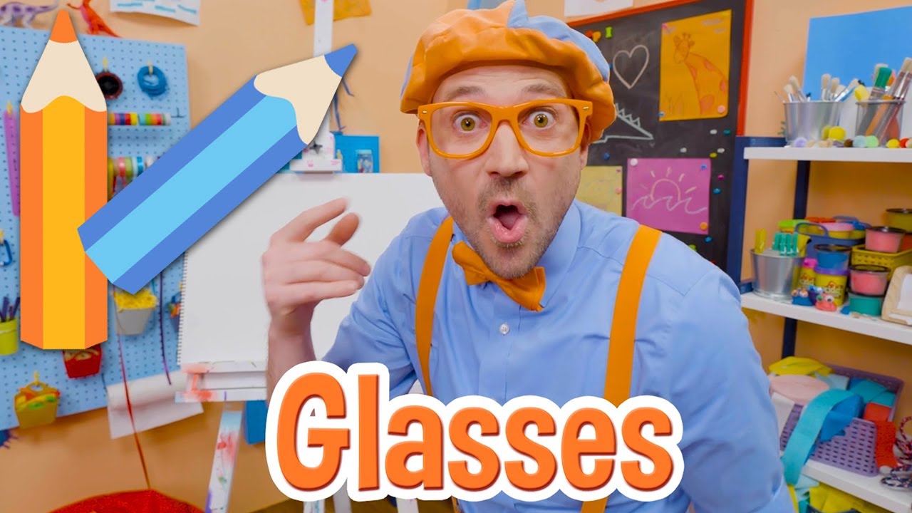 How To Draw Blippi's Glasses - EASY ART FOR KIDS! | Blippi's Drawing ...