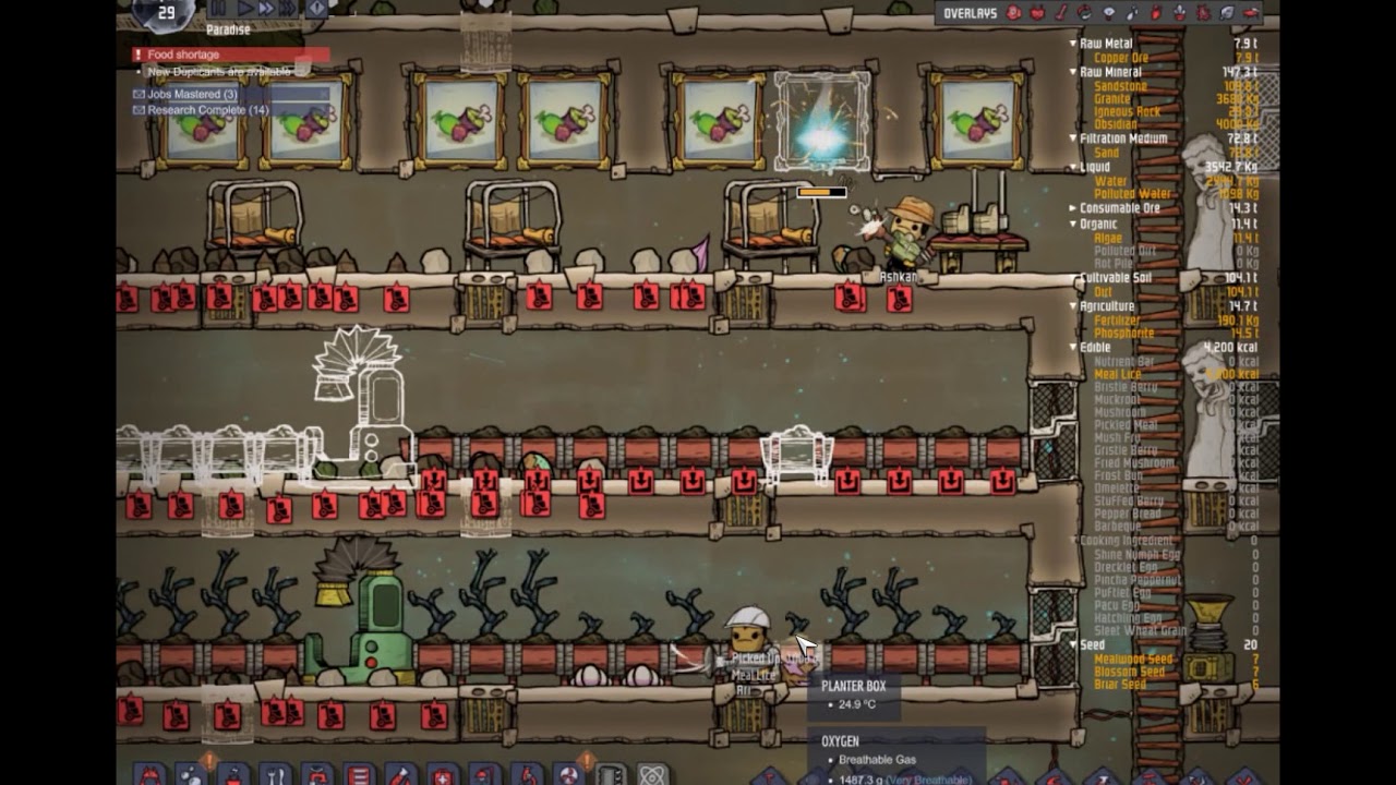 Oxygen not included series1 ep4 ranching up them hatchlings - YouTube