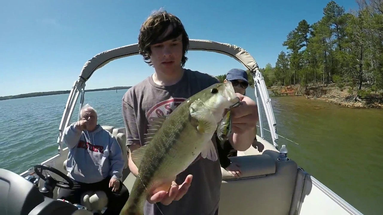 Fishing For Spotted Bass In CLEAR Water! - Lake Russell - YouTube