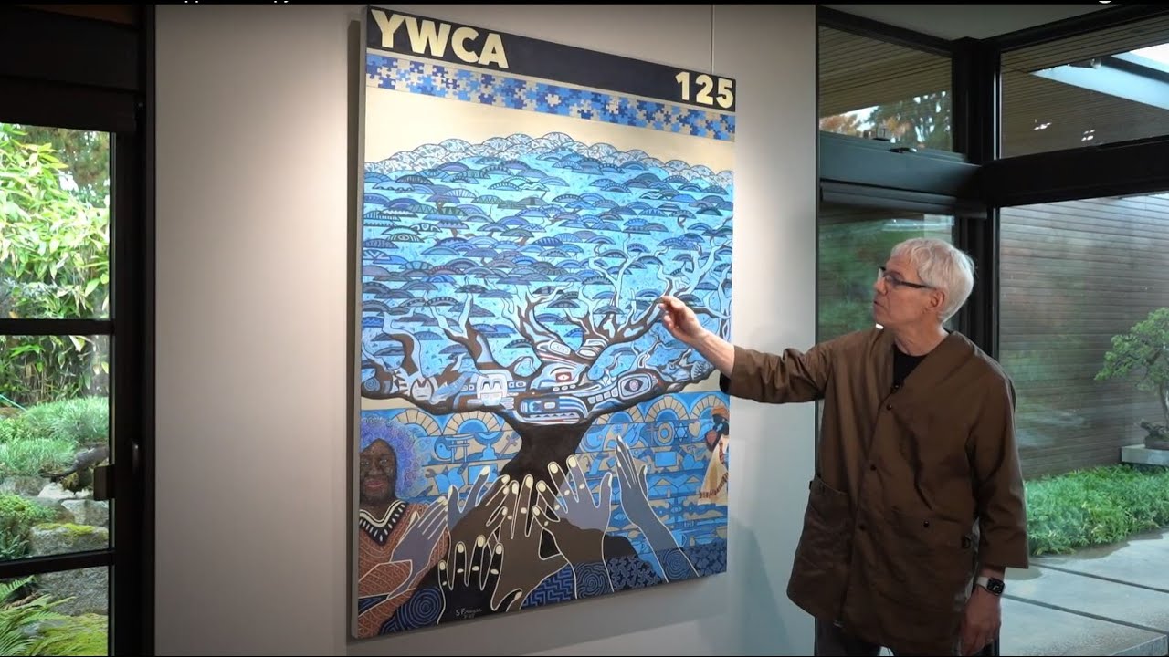 Seattle artist honors YWCA through original artwork - YouTube