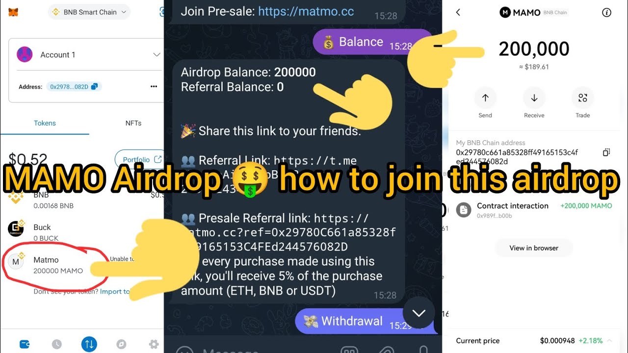 MAMO AIRDROP 🤑 HOW TO JOIN THIS AIRDROP STEP BY STEP AND CLAIM ...