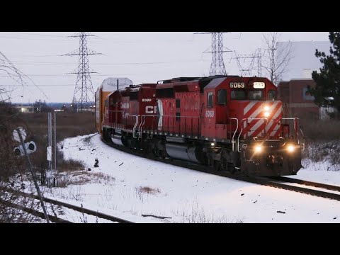 MULTIMARK! EPIC HORN! CPKC H19 CP 6069 West at Tapscott (Jan 17, 2025) - YouTube