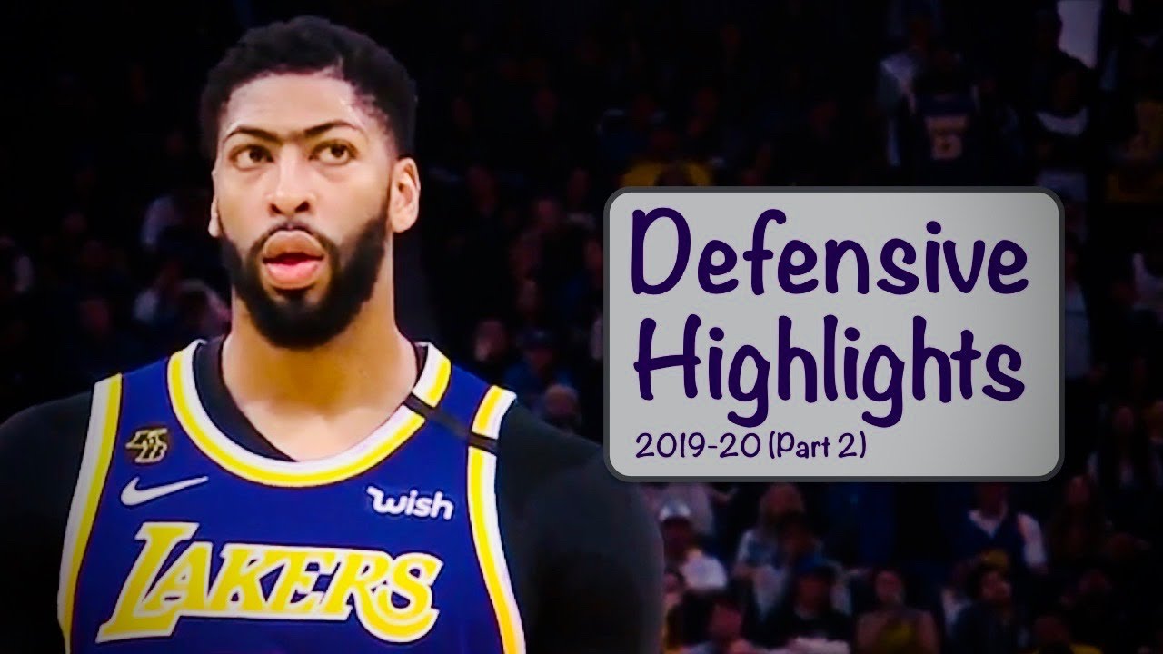 Anthony Davis Defensive Highlights | 2019-20 (Part 2) - YouTube