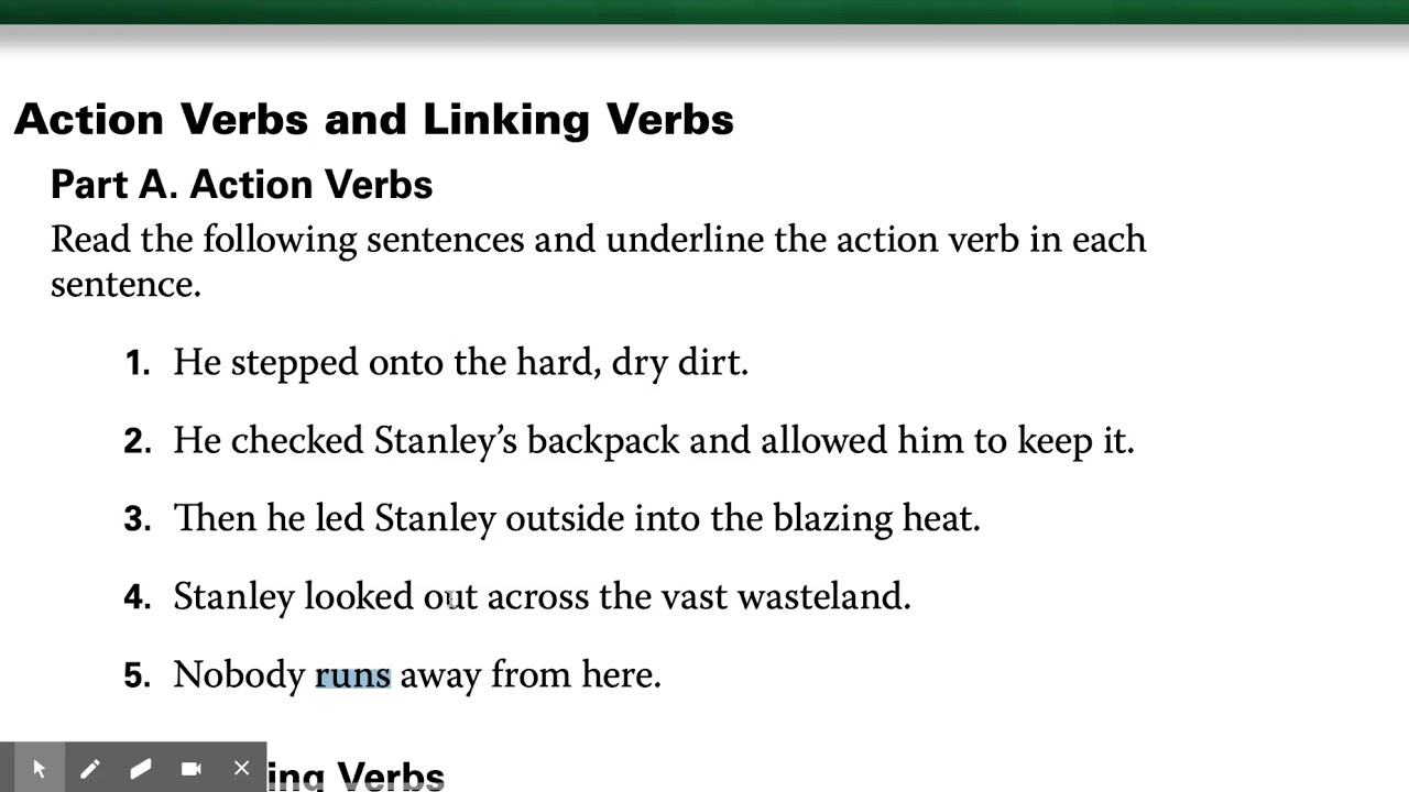 L2 U1 Practice: Action & Linking Verbs - YouTube