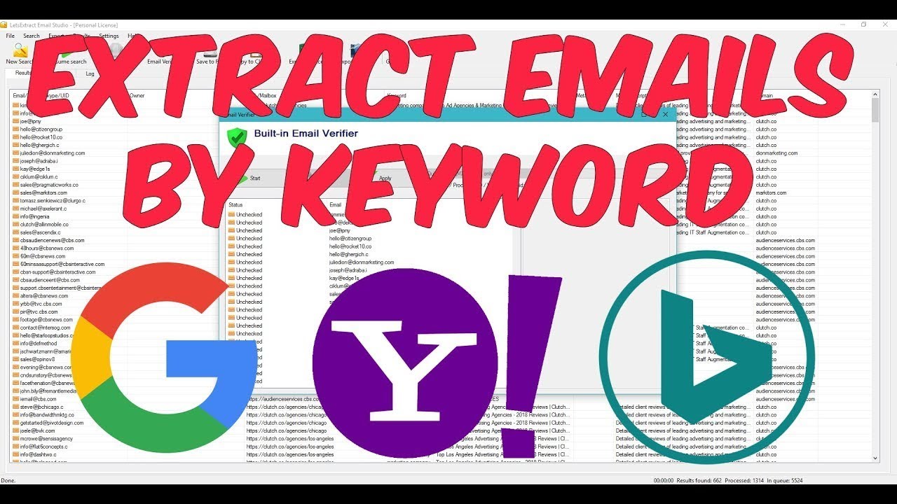 Extract Email By Keyword | Email Extractor Software #short - YouTube