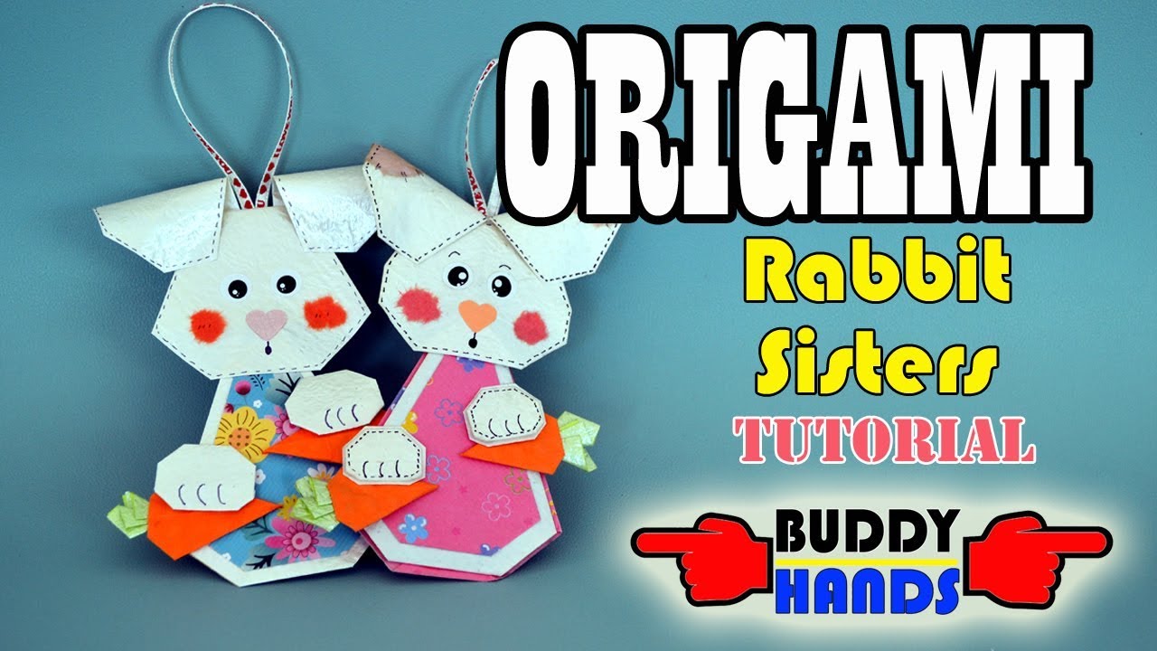 How to make easy ORIGAMI RABBIT SISTERS(종이접기 토끼) - YouTube