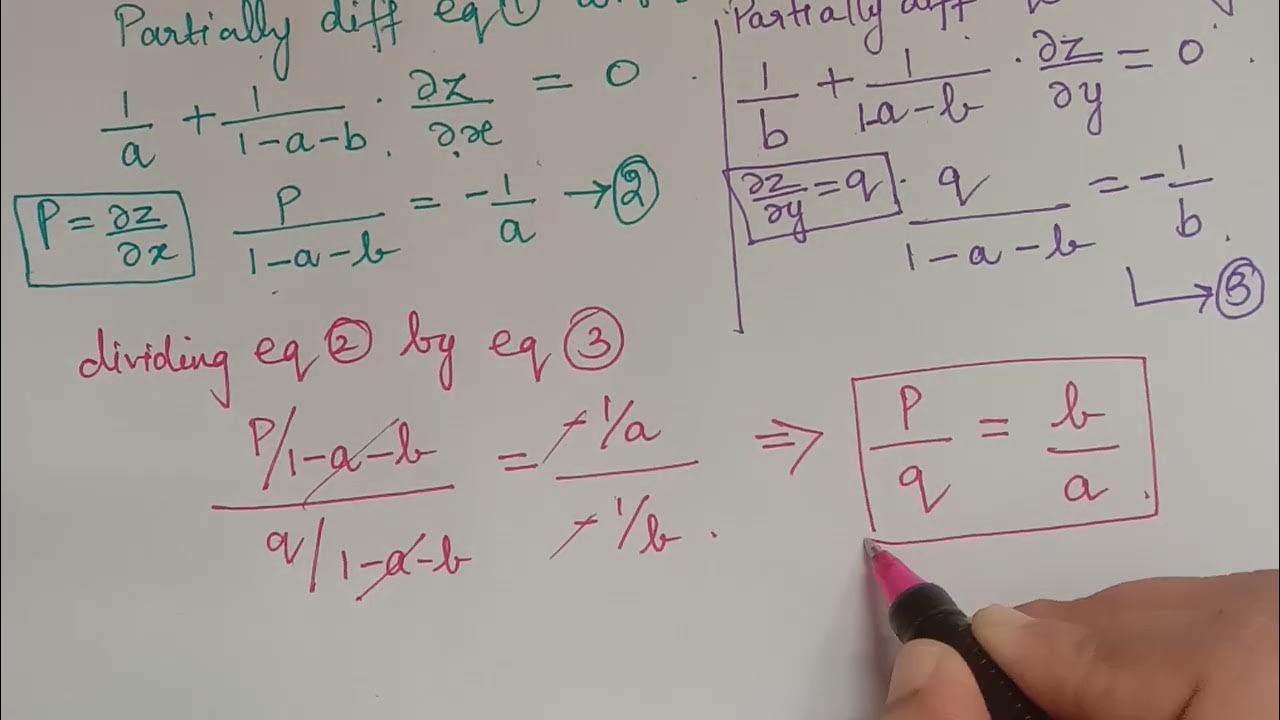 formation of pde by elimination of arbitrary constants|| partial differential equations - YouTube