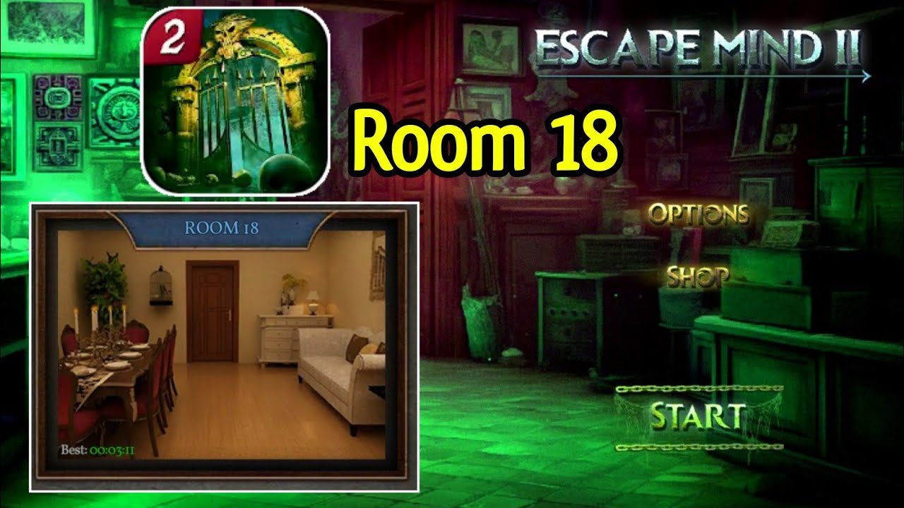 Escape Mind 2 room 18 unlock walkthrough solution || Escape mind II ...