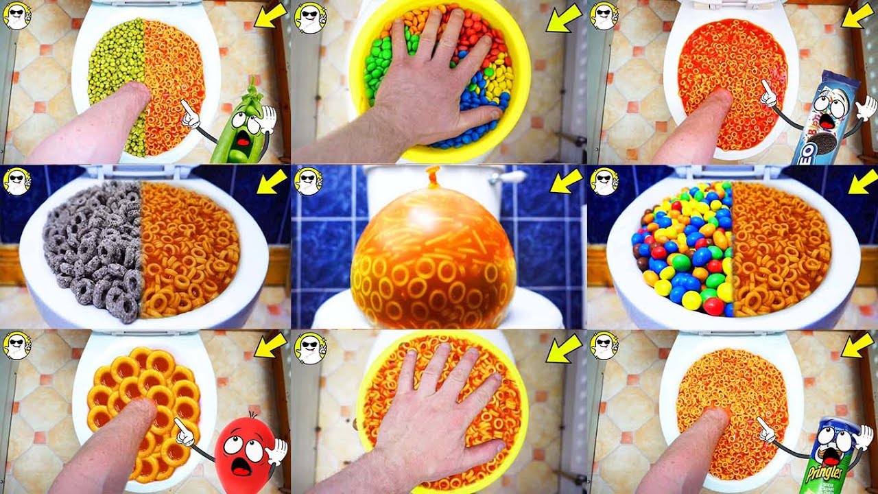 Will it Flush? Lots Of Spaghetti Hoops Compilation - YouTube