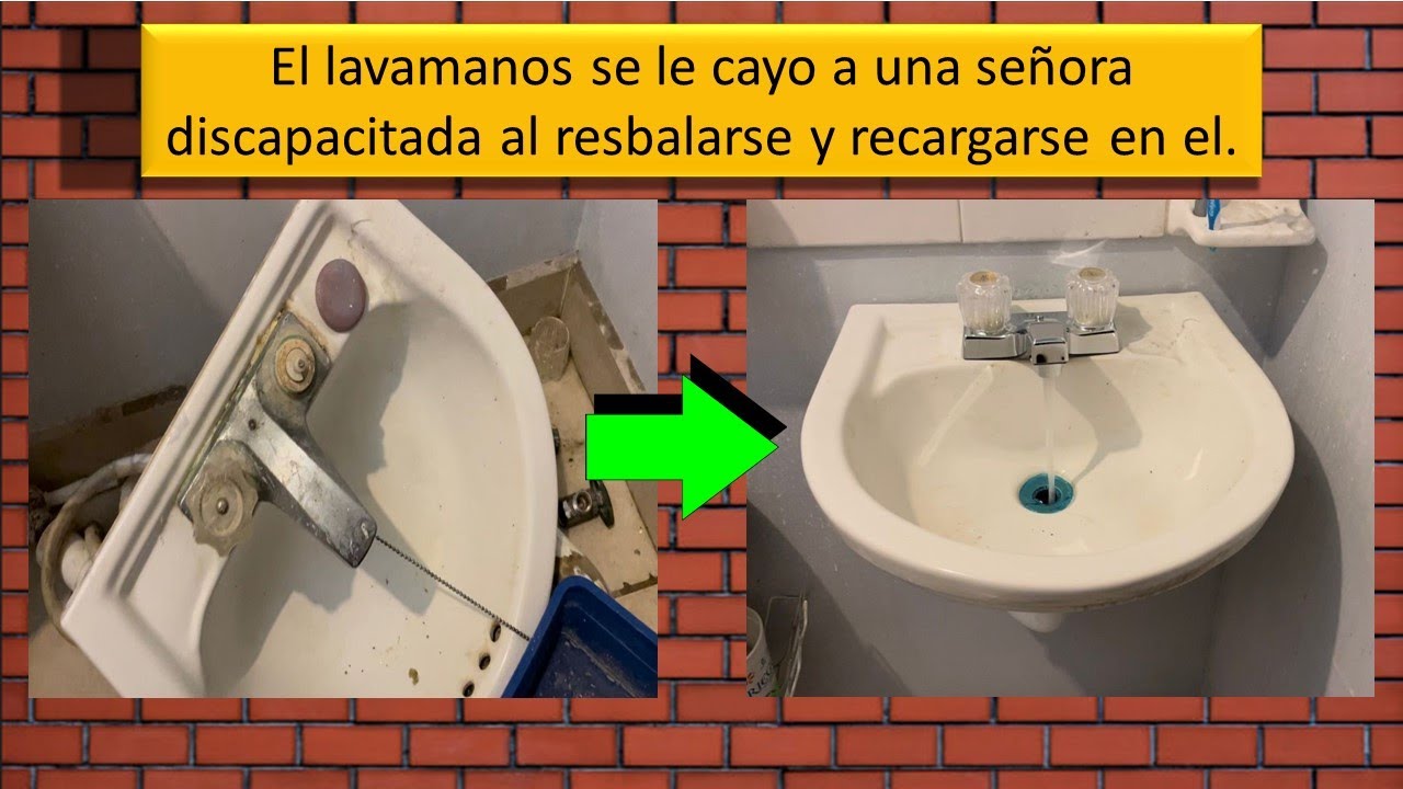 Como instalar lavamanos flotante. - YouTube