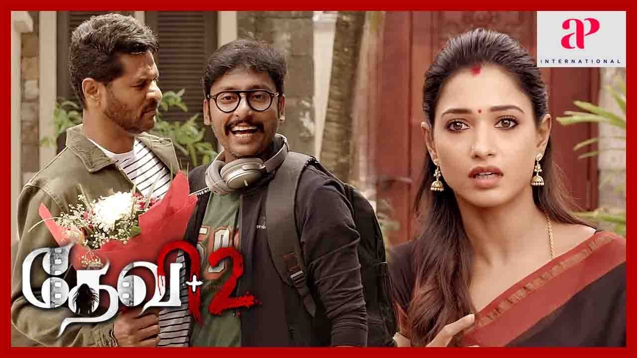Devi 2 Tamil Movie Comedy | RJ Balaji comes to visit Prabhu Deva ...