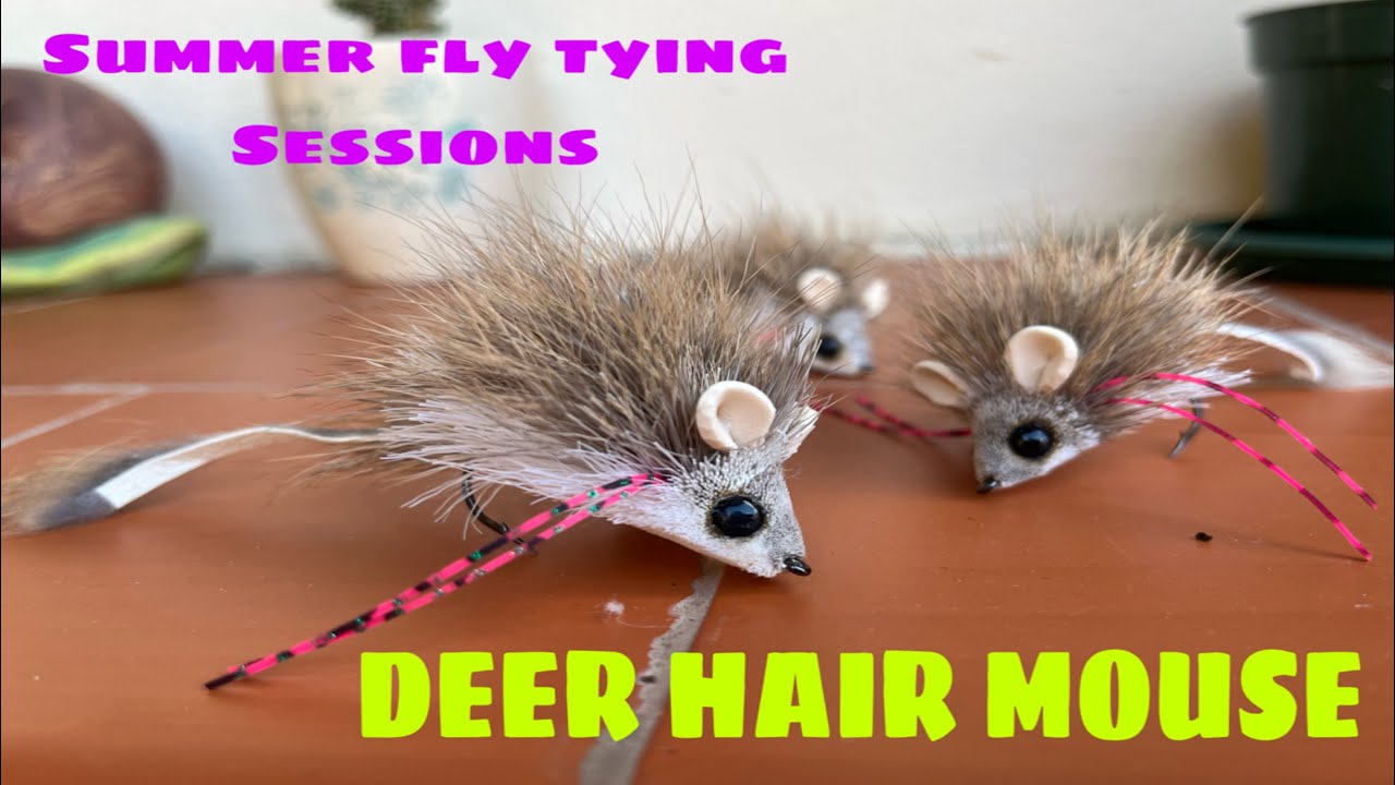 Summer fly tying sessions DEER HAIR MOUSE - YouTube