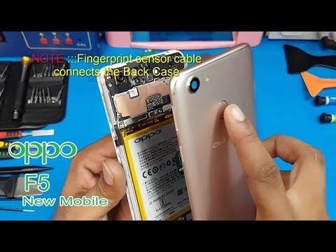 OPPO F5 - How to Open OPPO F5 Back Panel and Fingerprint Sensor || OPPO F5 Disassembly