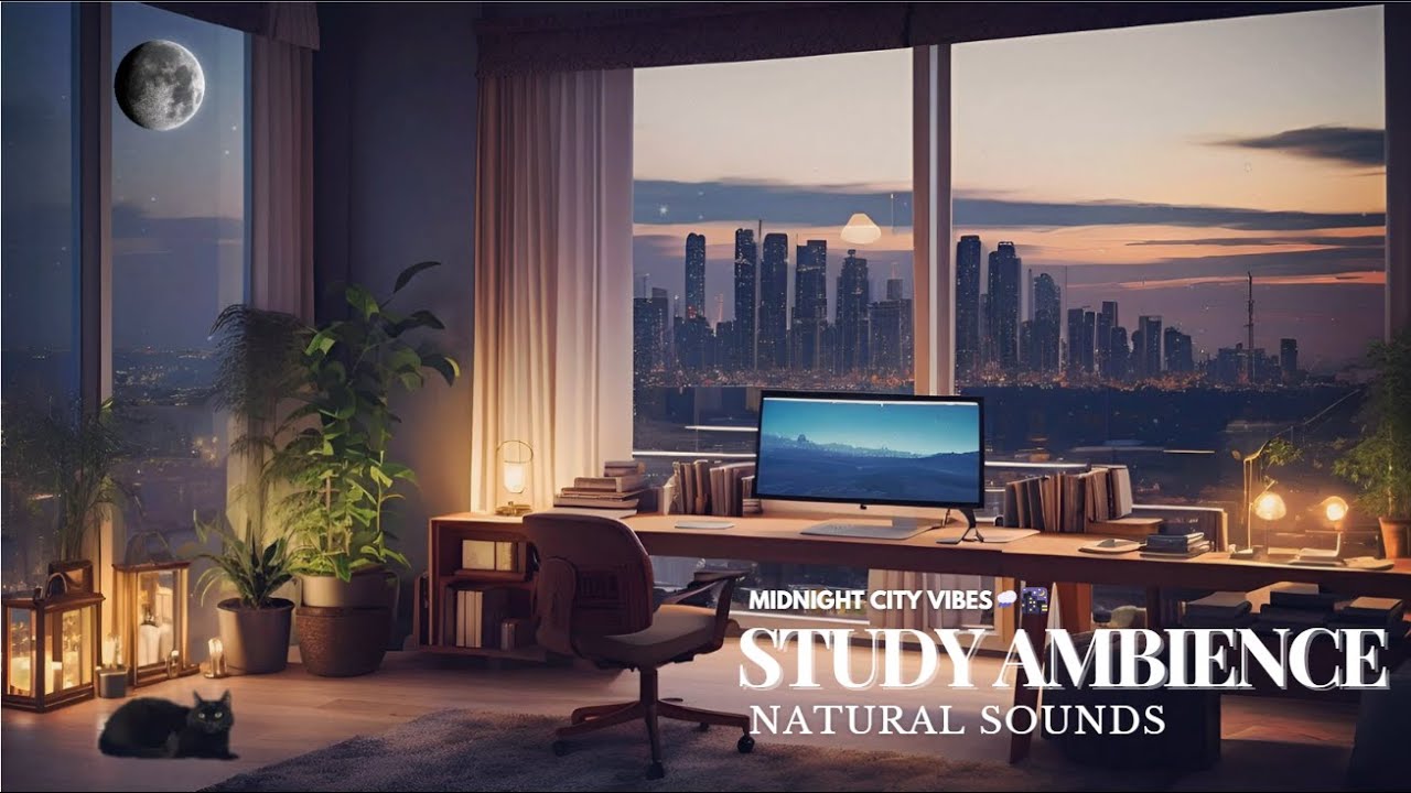 Cozy Cat Keeps Me Company During Late Night Study Session 🌙 - YouTube