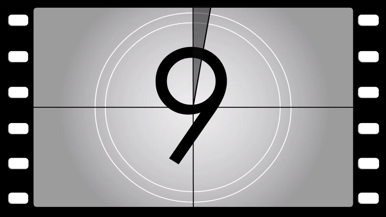9 Counting। Countdown Number green screen। Counting Number intro ...