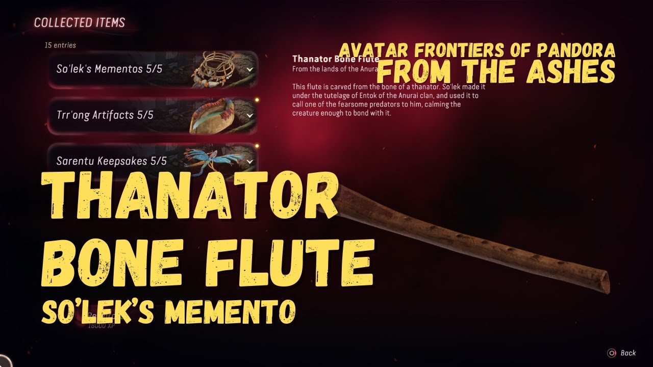 So'lek Memento • Thanator Bone Flute • Avatar: Frontiers of Pandora ...