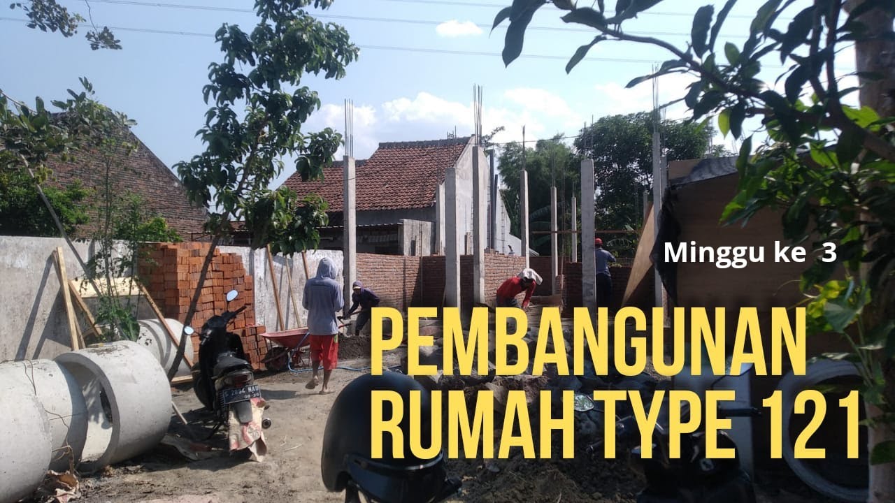 pembangunan rumah type 121 (21.12.2023) - YouTube