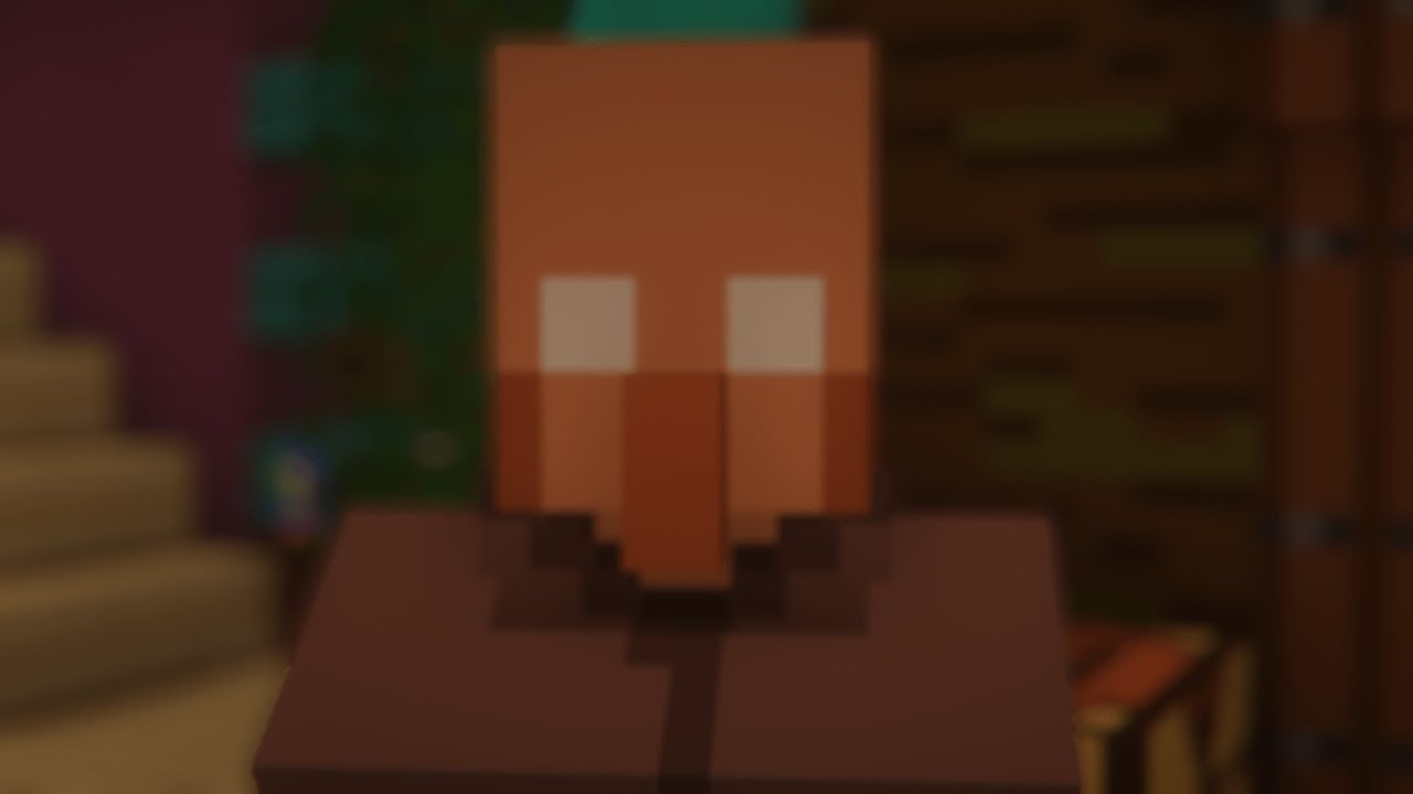 Minecraft Villager weird moment - YouTube