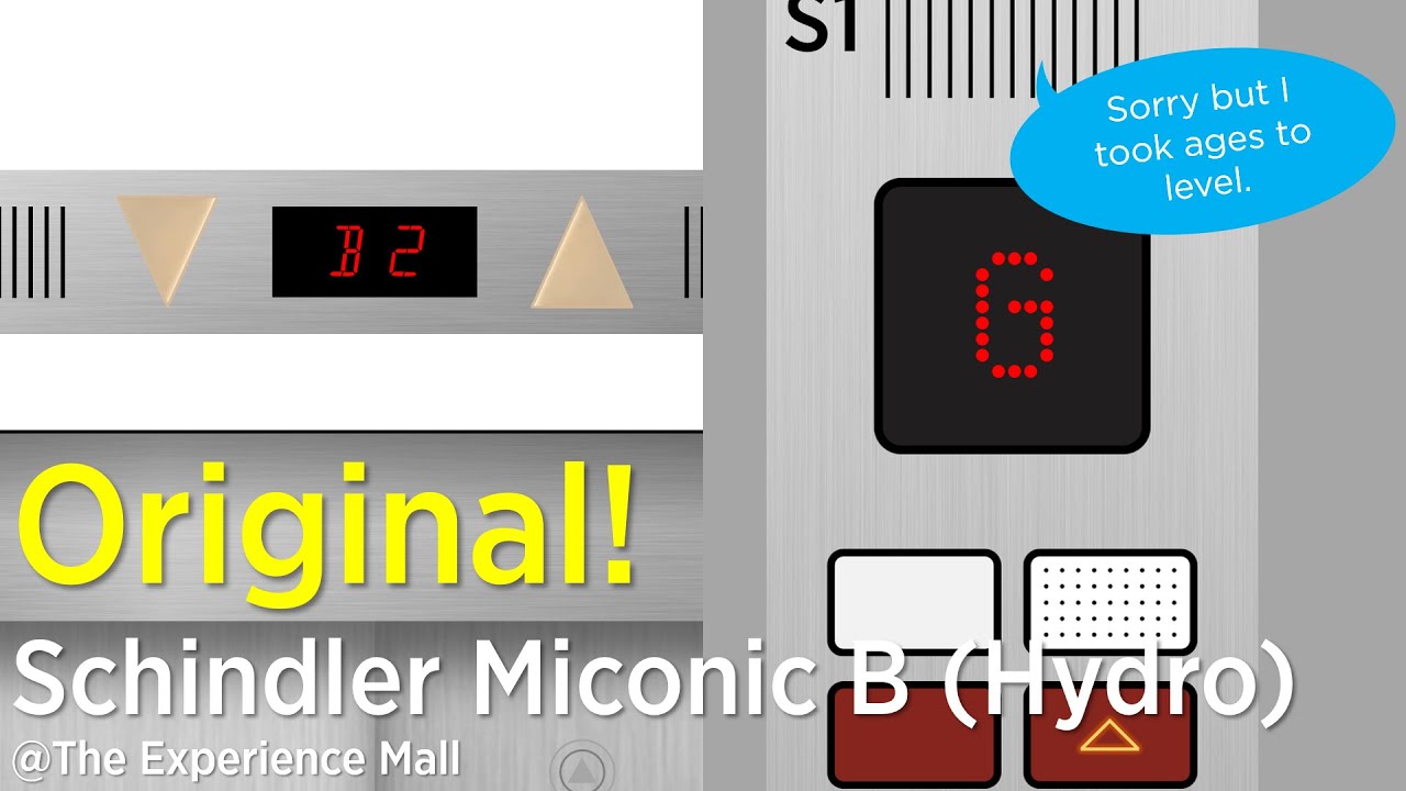 Original slow Schindler Miconic B (Hydro) - The Experience Mall (S1) - YouTube