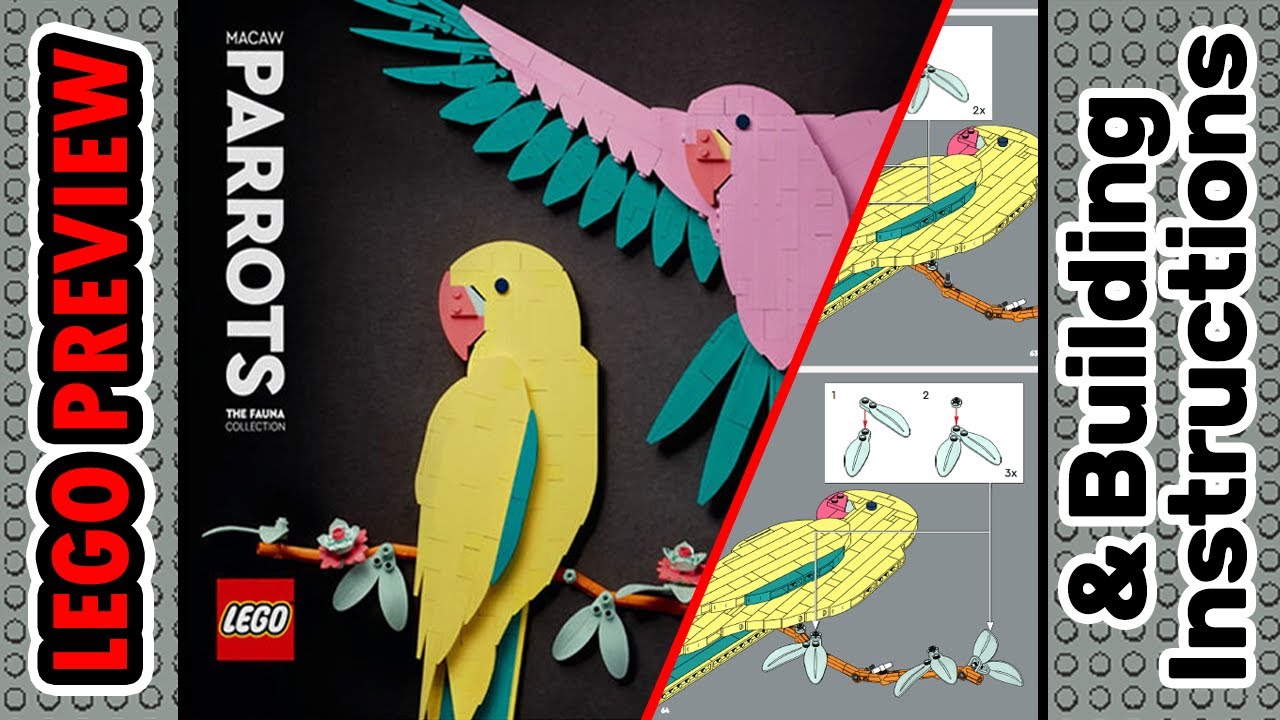 PREVIEW: 31211, LEGO Art, The Fauna Collection – Macaw Parrots ...
