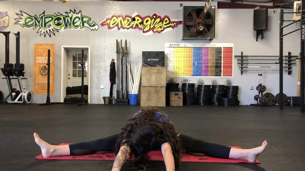 Seated Straddle Pose - YouTube