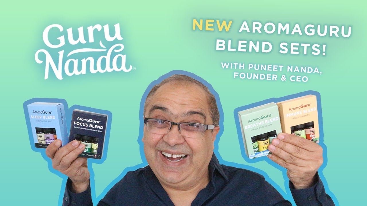 Guru Nanda AromaGuru Essential Oil Blend Sets - YouTube