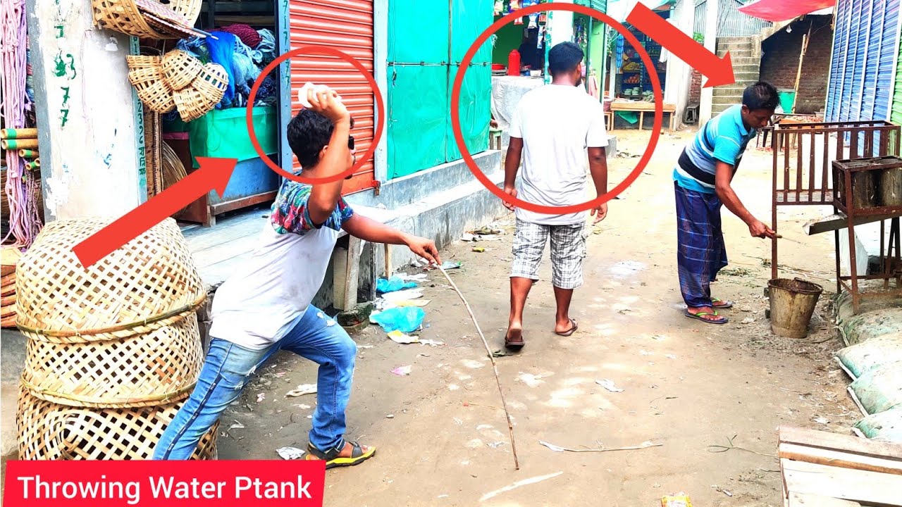 Throwing Water Ptank In Peoples//Throwing Water Balloons Prank @FuN TV ...