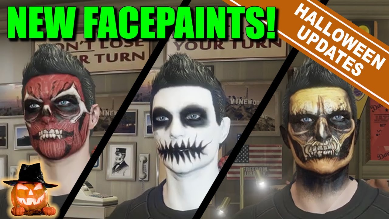 Halloween Face Paints 2024 OUT NOW *Halloween Surprise Updates* | GTA 5 ...