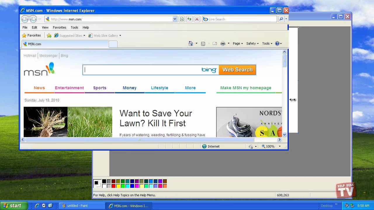 Making A Window Bigger Or Smaller in Windows XP - YouTube